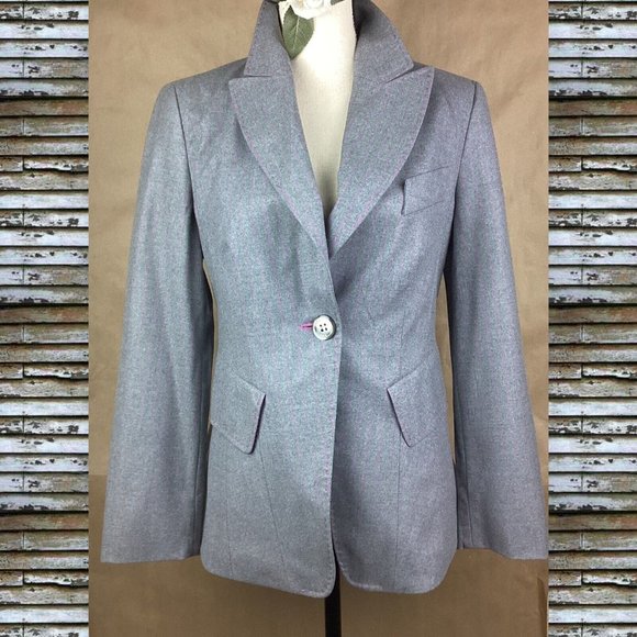 Louis Feraud | Jackets & Coats | Feraud Vintage Wool Pinstrip Blazer ...